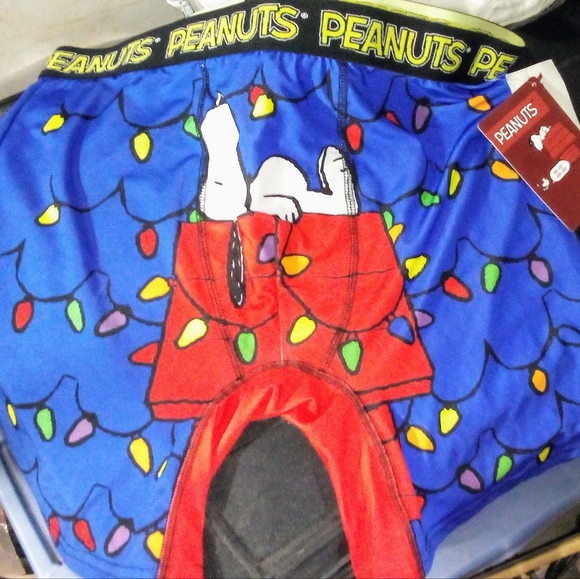 Peanuts | Underwear & Socks | Peanuts Snoopy Christmas Boxers | Poshmark